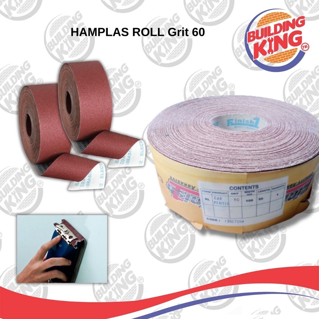 Jual Amplas Roll Grit #60 Ampelas Hamplas Hampelas Roll Per Meter Grid ...