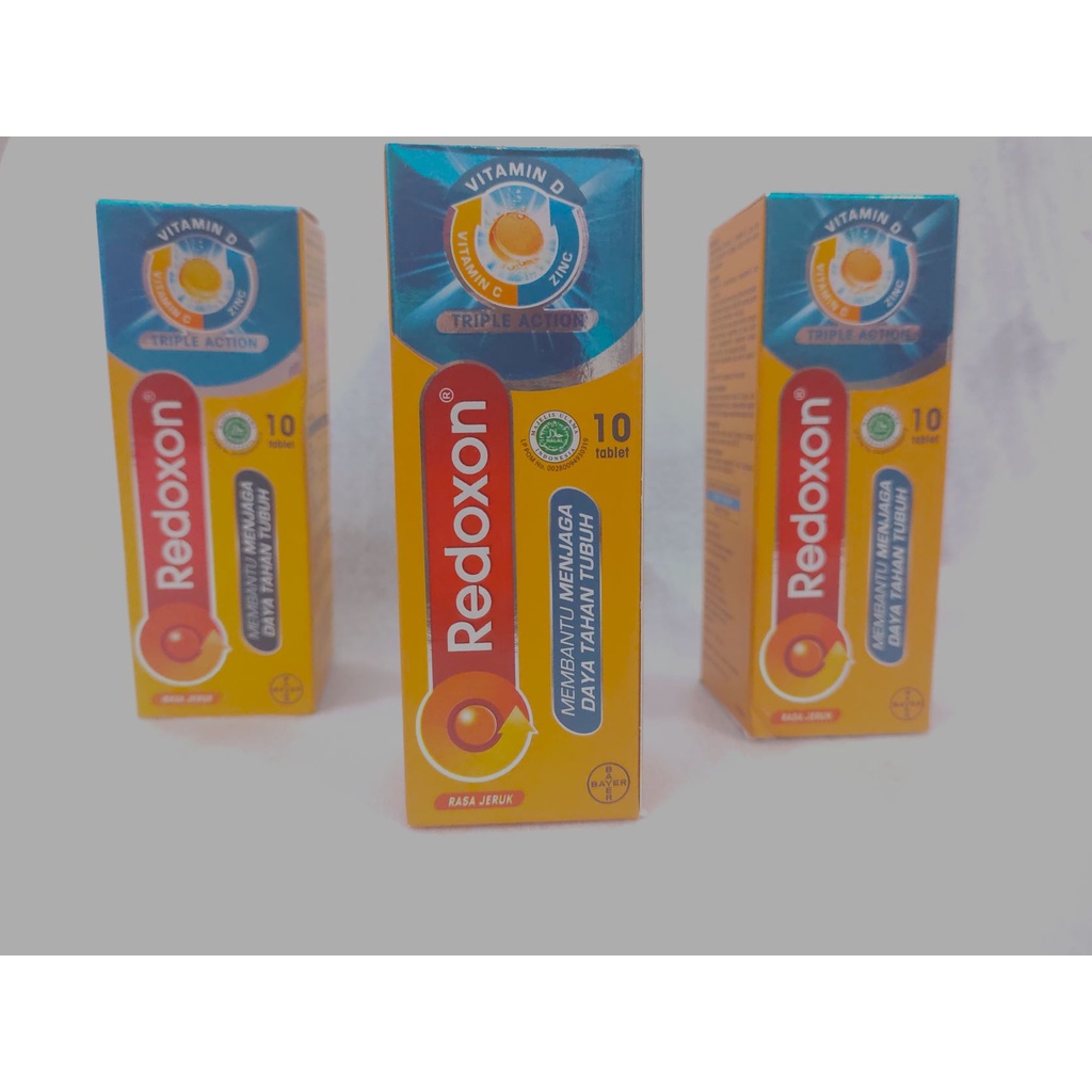 Jual Redoxon Triple Action Isi 10 Tablet / Vitamin C Dan Zinc | Shopee ...
