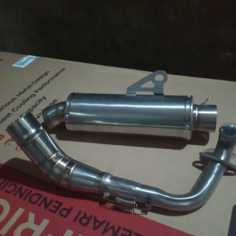 Jual KNALPOT RACING BLACK DEVIL POLOS NO EMBLEM BUAT MOTOR SCOPY BEAT ...