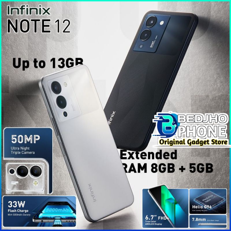Jual INFINIX NOTE 12 RAM 8/128GB GARANSI RESMI | Shopee Indonesia