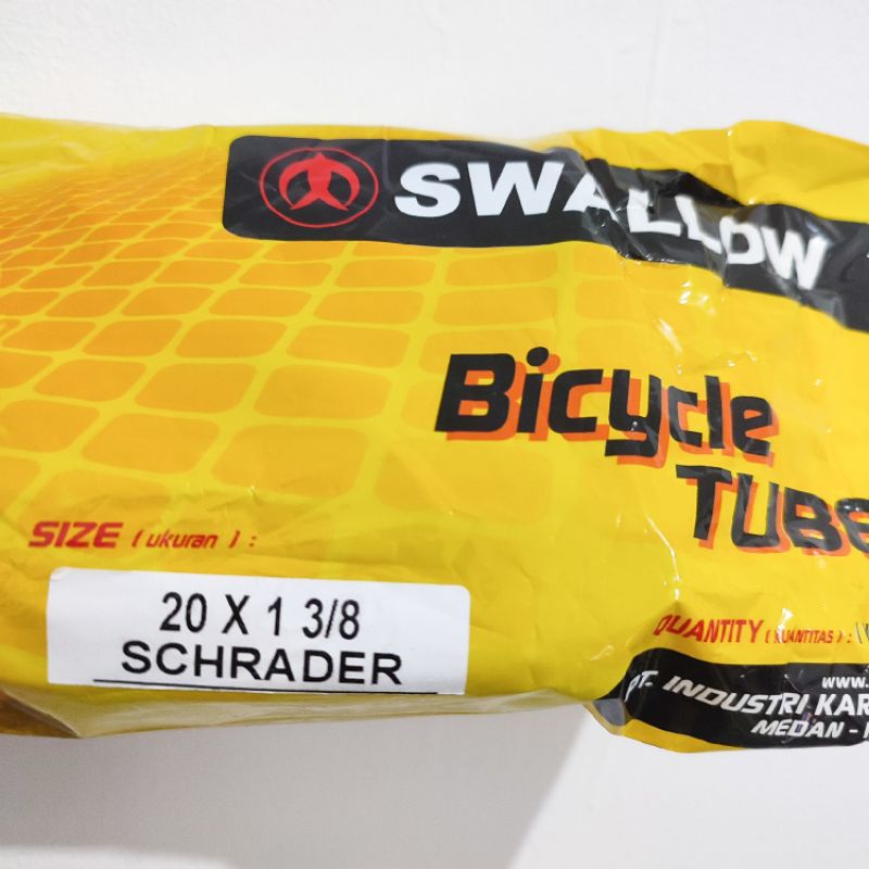 Jual BAN DALAM SEPEDA SWALLOW 20 PLUS 451 ATAU 22 INCH 20x1 3/8 ATAU 20 x 1 3/8 SCHARADER PENTIL ...