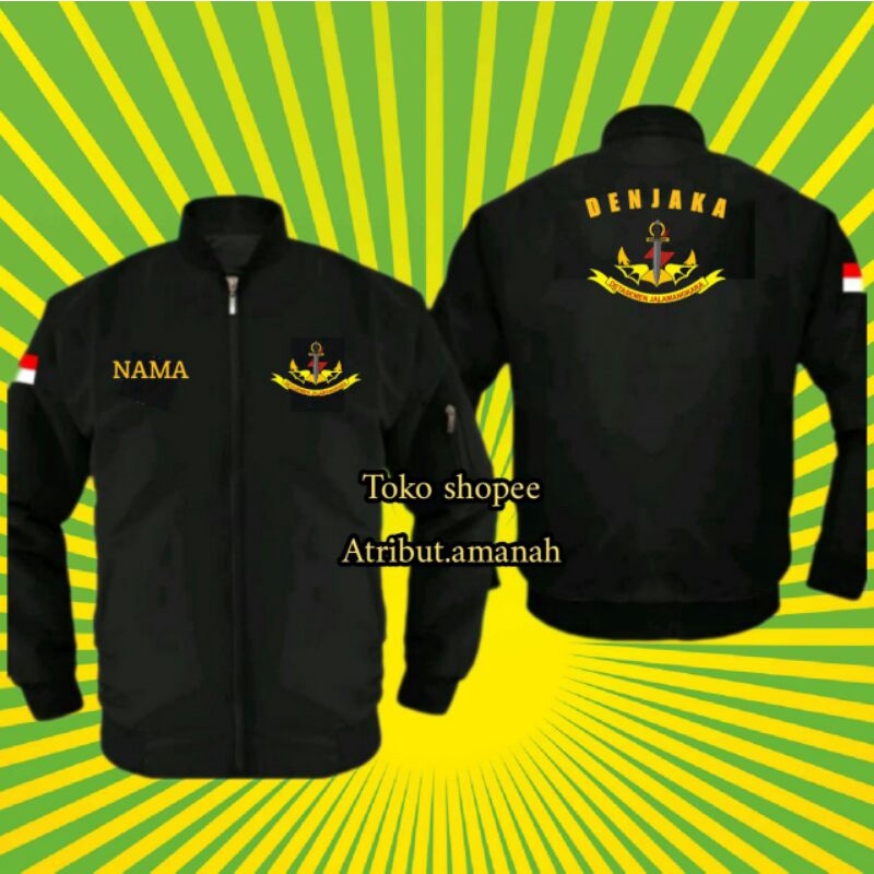 Jual JAKET BOMBER DENJAKA / JAKET DENJAKA / JAKET BOMBER LOGO DENJAKA ...
