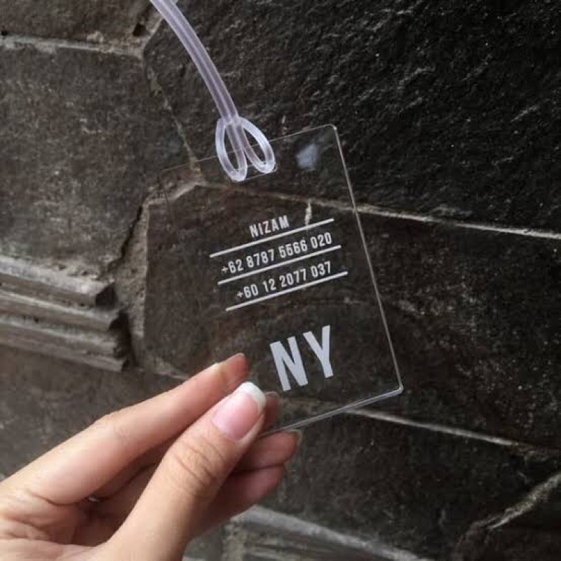 Jual hang tag / hang tag murah / Bag tag / Luggage Tag / Bag tag ...