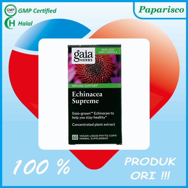 Jual Gaia Herbs Echinacea Supreme 60 Vegan Liquid Phyto Caps Shopee