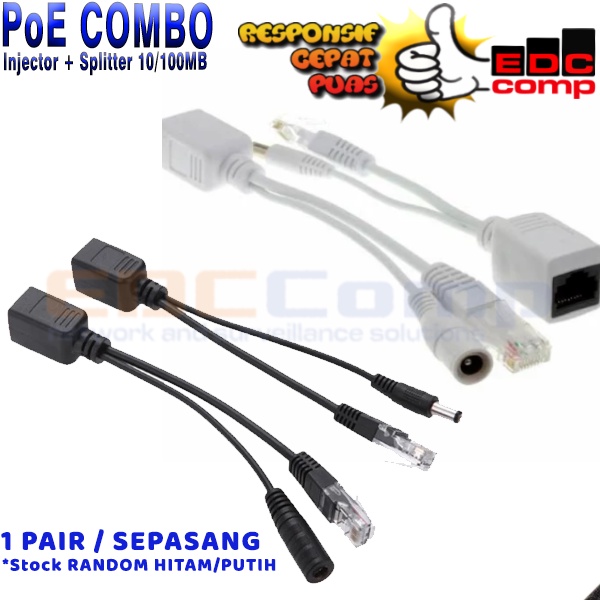 Jual POE Adapter Cable RJ45 POE Injector POE Splitter Kit POE | Shopee ...