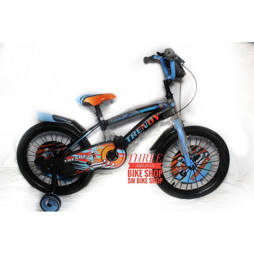 Jual SEPEDA ANAK TRENDY 18 Inch TR - 601 WARNA BIRU ORANGE | Shopee ...