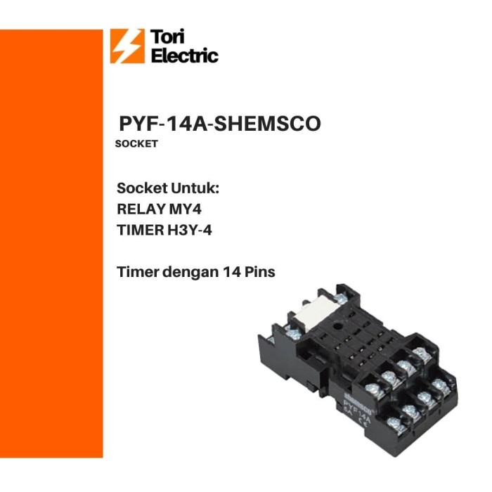 Jual Socket Relay MY4 H3Y-4 14 pin PYF-14A Relai Timer SHEMSCO | Shopee Indonesia
