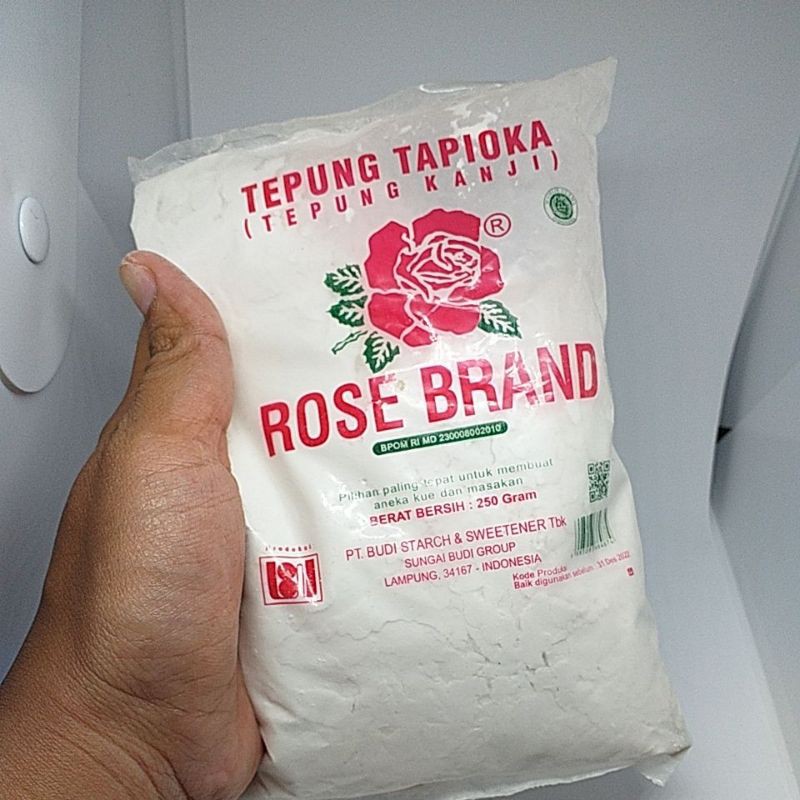 Jual TEPUNG TAPIOKA PATI KANJI ROSE BRAND 250 GR | Shopee Indonesia