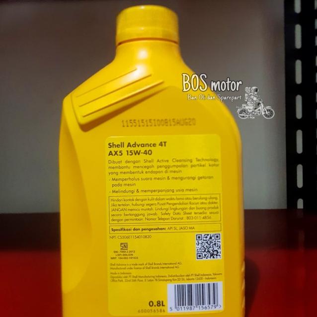Jual oli mesin shell advance ax5 800mL . oli motor bebek. | Shopee ...