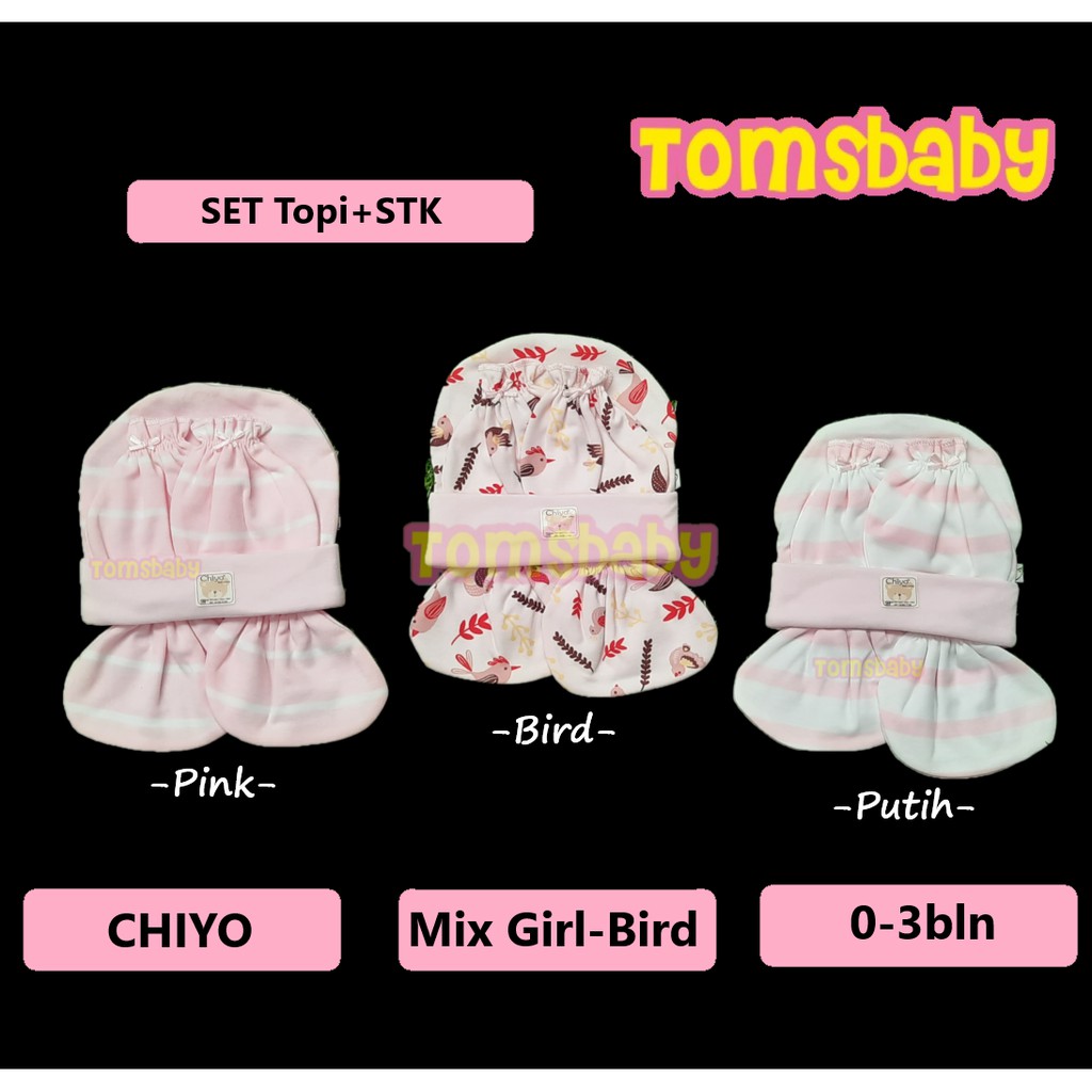 Jual CHIYO BABY 1set STK + Topi ( Sarung Tangan Kaki + Topi) | Shopee ...