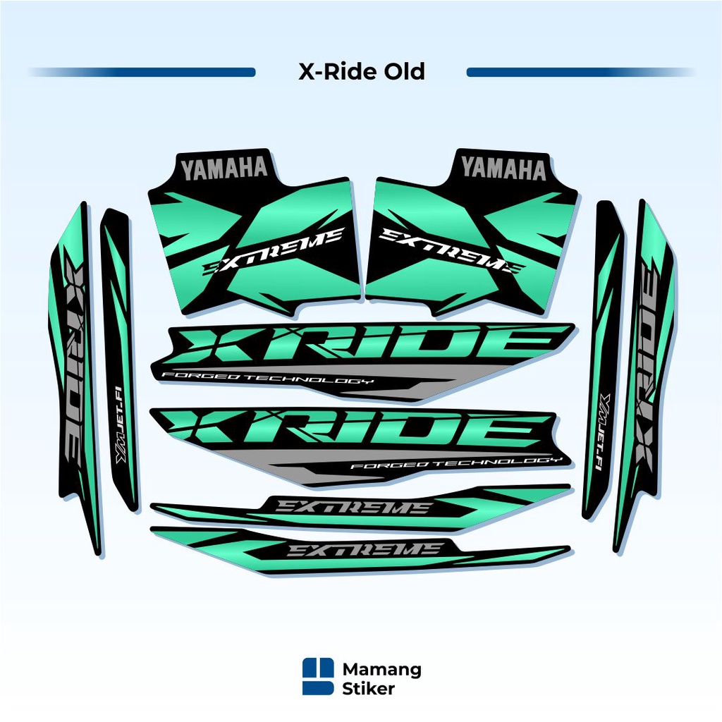 Jual Striping XRIDE Old Variasi (21) X Ride 115 Lama Sticker Stiker ...