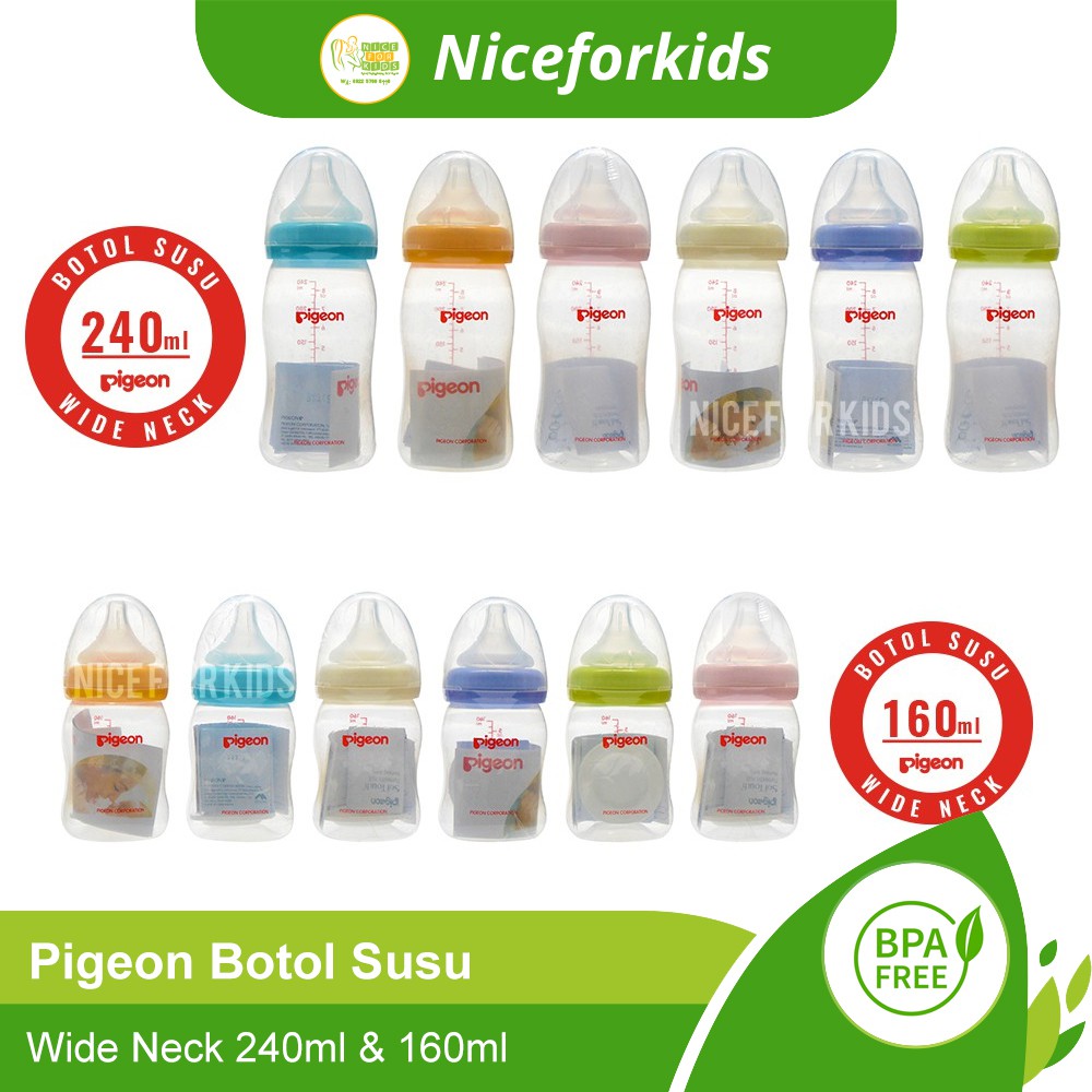 Jual PIGEON - Botol Susu Wideneck 240ml / Botol Susu Bayi / Botol ...