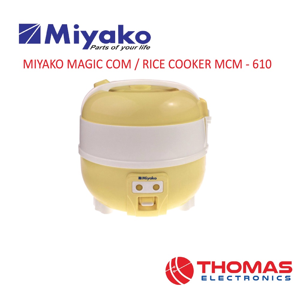 Jual Miyako Magic Com Rice Cooker MCM 610 Penanak Nasi 1 Liter | Shopee ...