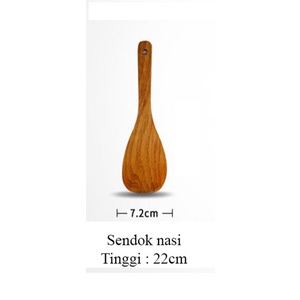 Jual Sodet Spatula Centong Nasi Sendok Soup Bahan Kayu Alat Masak Kayu ...