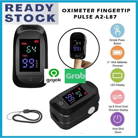 Jual OXIMETER FINGERTIP PULSE A2 L87 Alat Ukur Kadar Oksigen MURAH ...