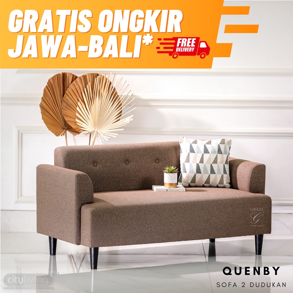 Jual City Living Quenby sofa 2 dudukan dan 1 dudukan minimalis Free Ongkir Jawa Bali # ...