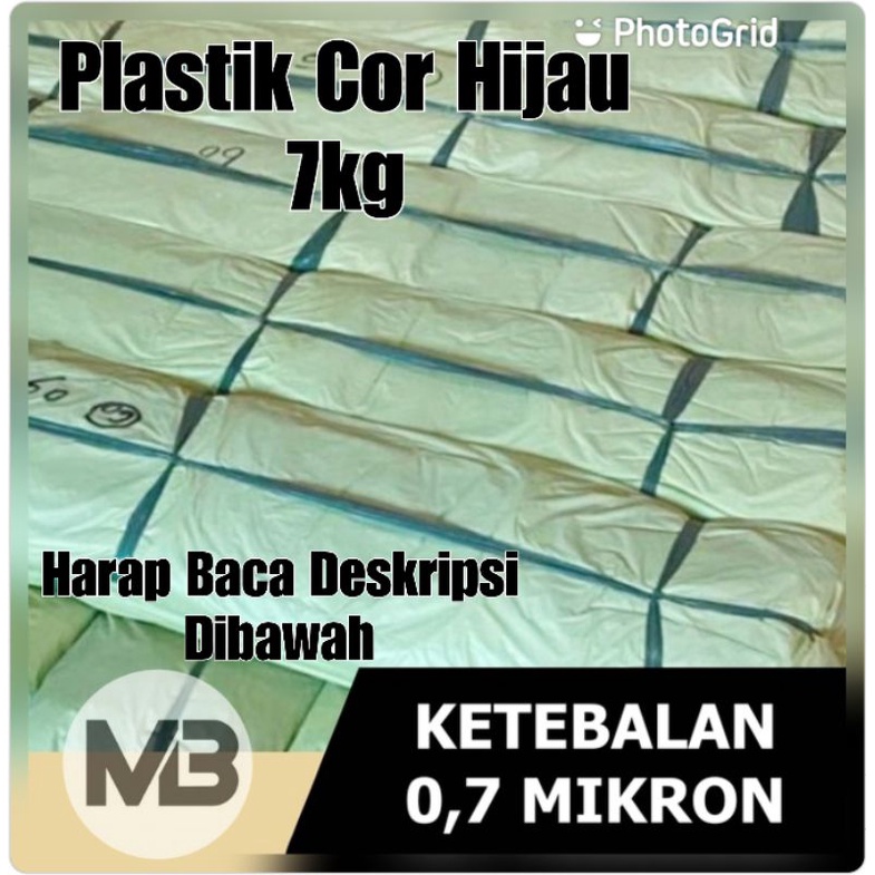 Jual Plastik Cor Hijau 7 Kg l Plastik Roll 2 Lapisan | Shopee Indonesia