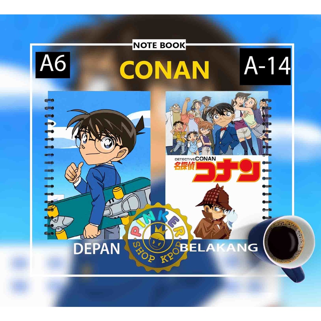 Jual Note/Notebook DETECTIVE CONAN versi 1 A6 ISI 50 LEMBAR BUKU/NOTES ...