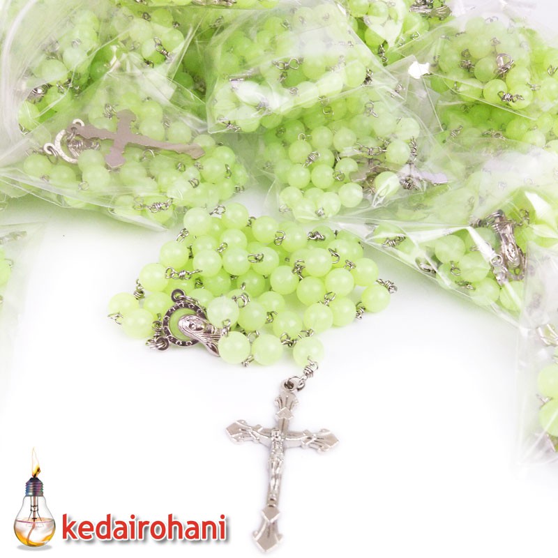 Jual Rosario Maria Manik Resin mirip Fosfor Imitasi 8 mm Kemasan ...