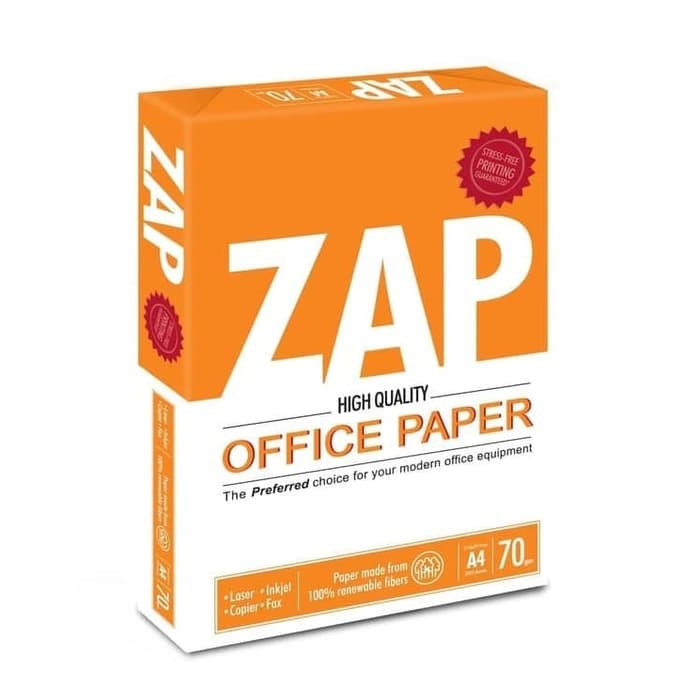 Jual Kertas HVS A4 70gr ZAP Fotokopi, Fotocopy Print, Photocopy Paper ...