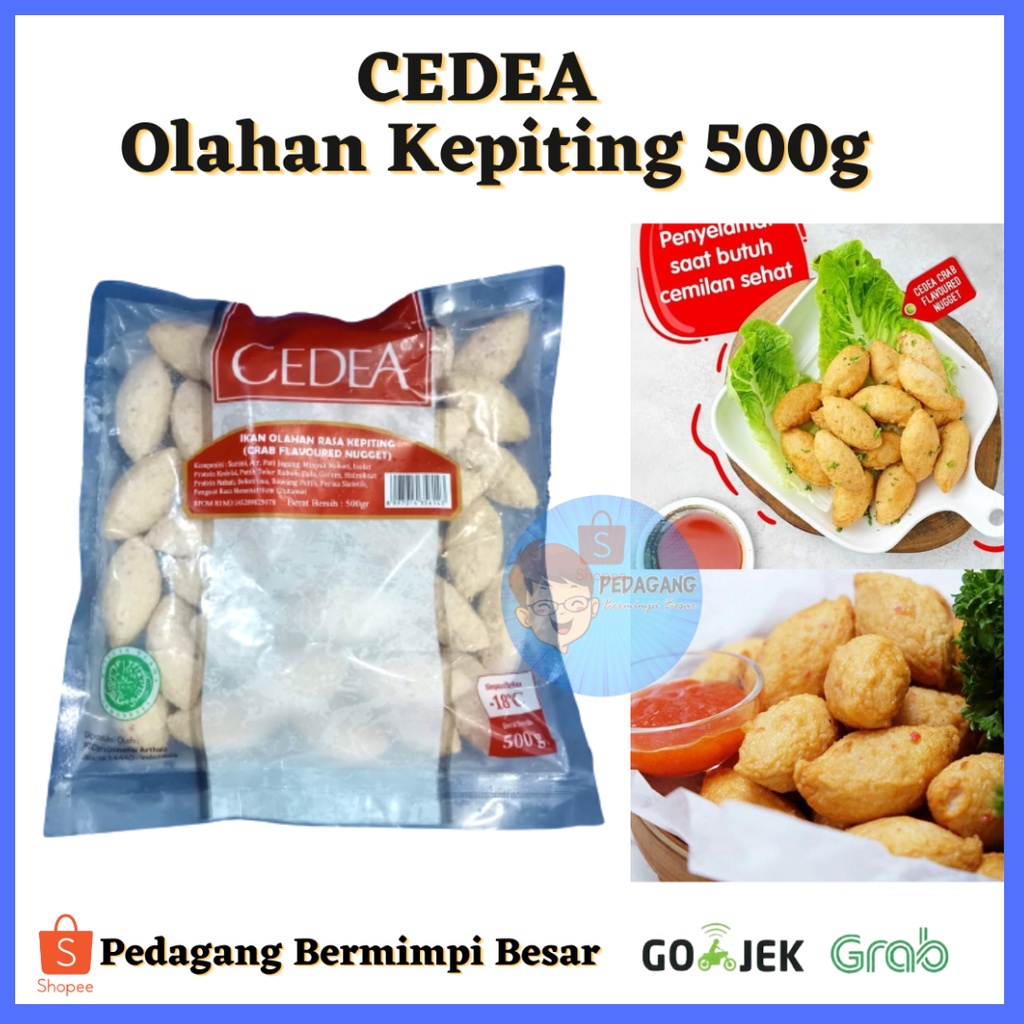 Jual Cedea Nugget Kepiting / Crab Flavoured Nugget/ Naget Rasa Kepiting ...