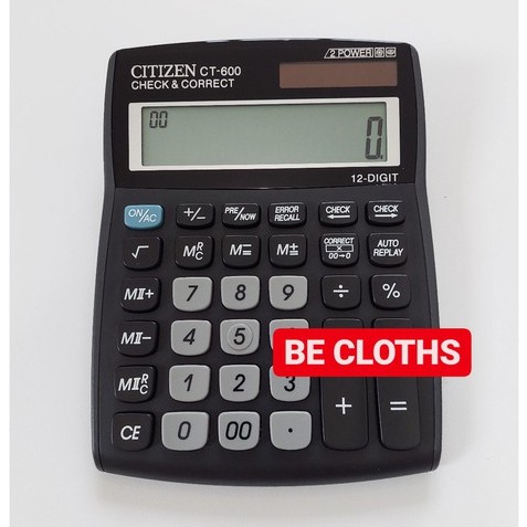 Jual ORIGINAL CITIZEN CT-600J - Kalkulator Meja Office Check Correct CT ...