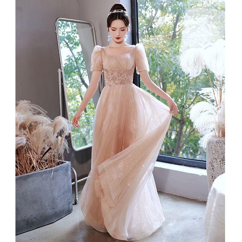 Jual Gaun malam wanita baru ringan mewah niche high-end high-end gaun ...