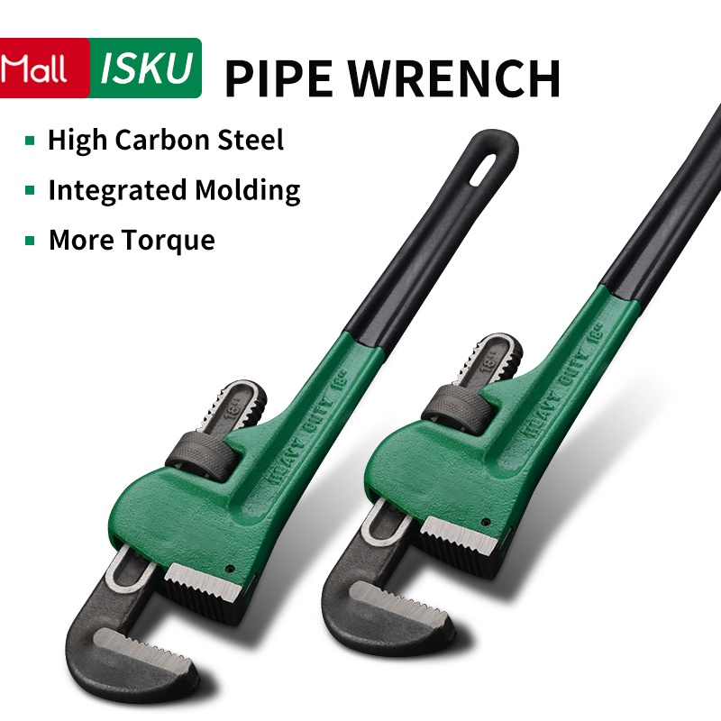 Jual Isku Kunci Pipa Pipe Wrench kunci Ledeng 10" 12" 14" 18" 24" inch ...