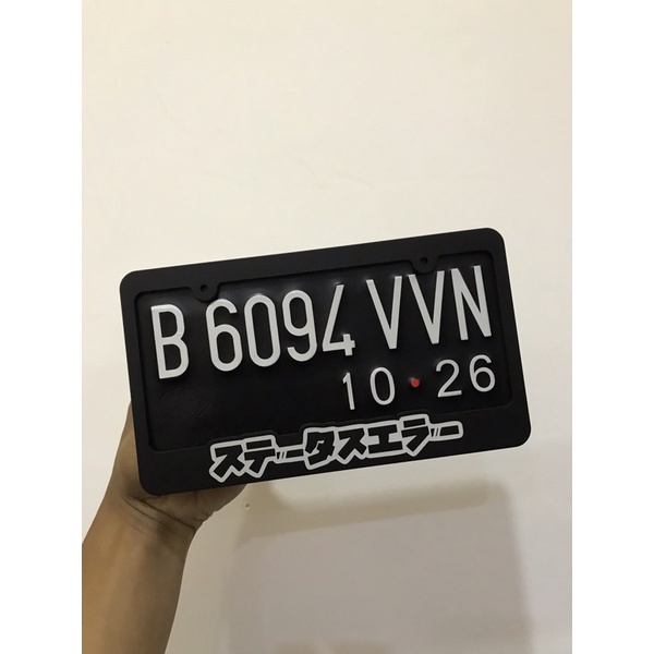 Jual License plate frame + custom plat nomor / frame plat nomor motor ...