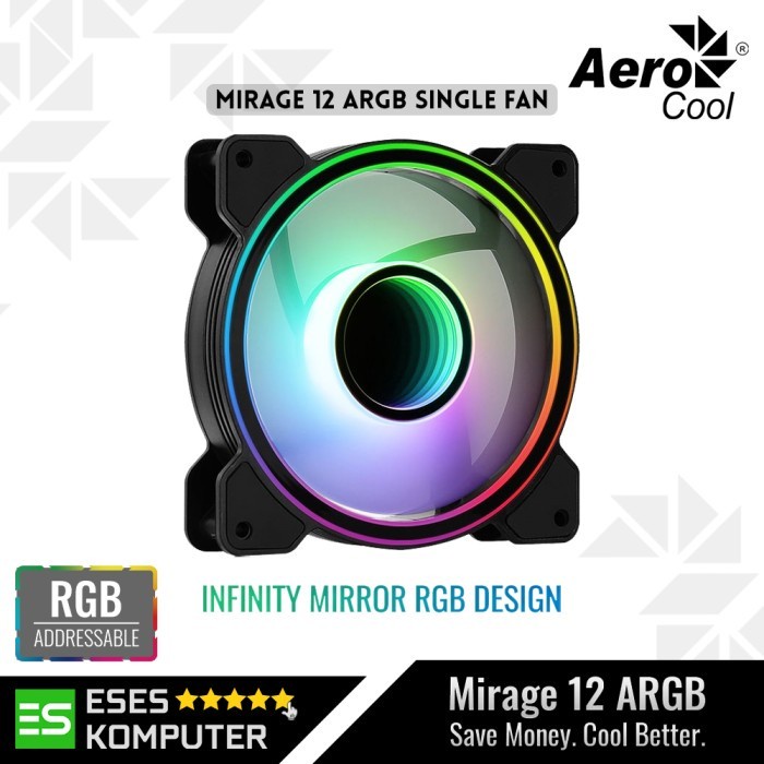 Jual Fan Aerocool Mirage 12 ARGB | Single 120mm Fan ARGB | 6-Pin ...