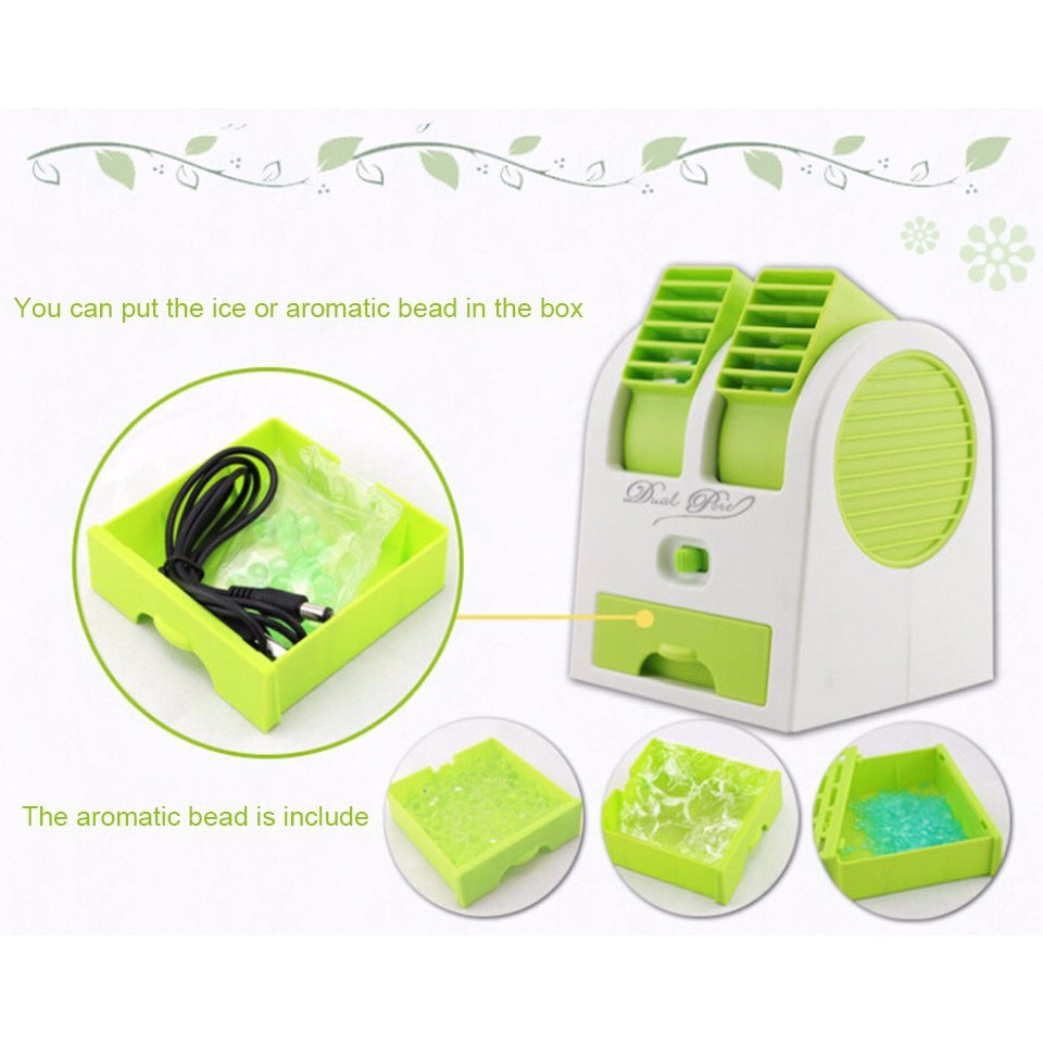 Jual Double fan fragrance ac duduk gen2 new handheld air conditioner ...