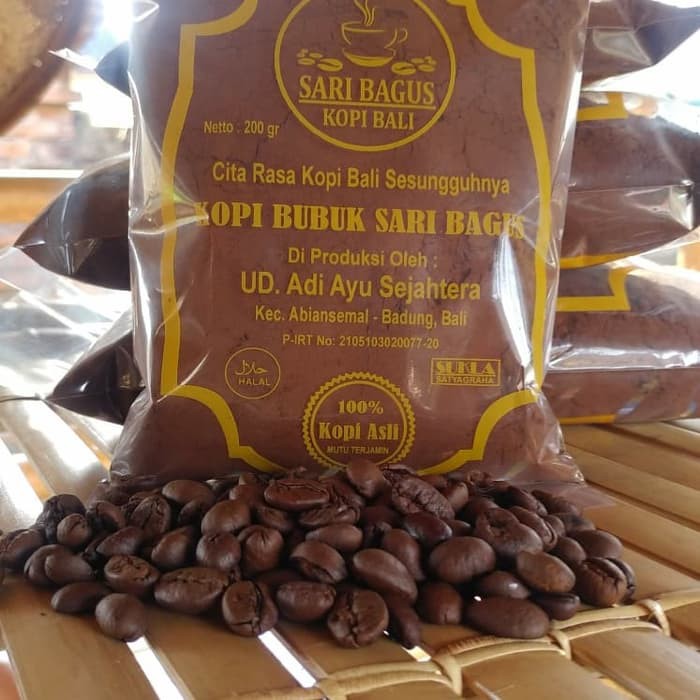 Jual Kopi Bali Robusta Bubuk || Sari Bagus Coffee 250 Gram | Shopee ...