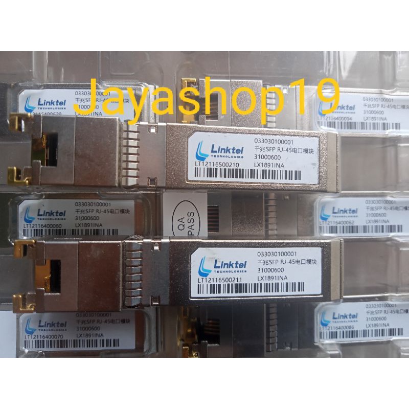 Jual SFP Linktel SFP Transceiver Mudule RJ-45 Barang New Bergaransi ...