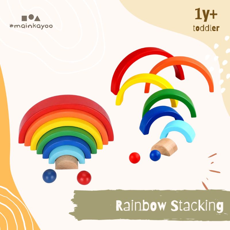 Jual Main Rainbow Puzzle - Mainan Edukasi Montessori Anak #mainkayoo ...