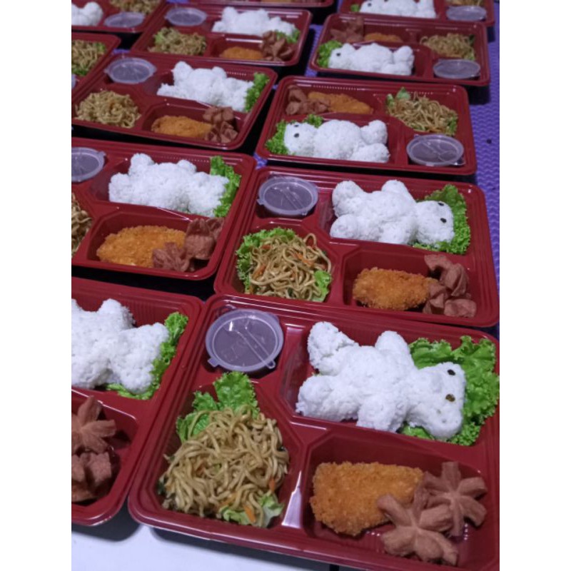 Jual nasi dus/box/besek/tray bento murah dan higienis | Shopee Indonesia