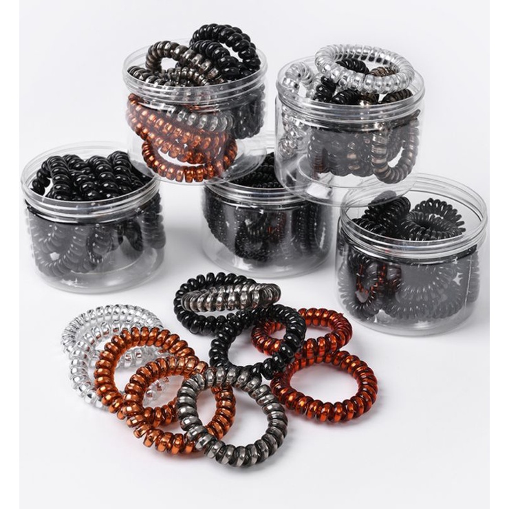 Jual Ikat Rambut Spiral Model Korea Ukuran 7cm Jumbo | Shopee Indonesia