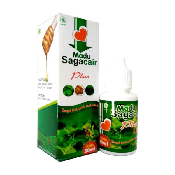 Jual Madu Saga Cair Plus Sirih Batuk Dan Sariawan ASLI | Shopee Indonesia