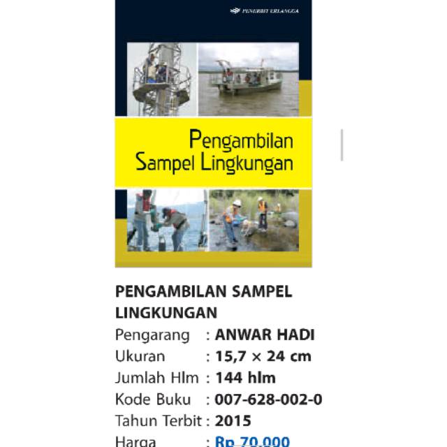 Jual Buku Pengambilan Sampel Lingkungan | Shopee Indonesia