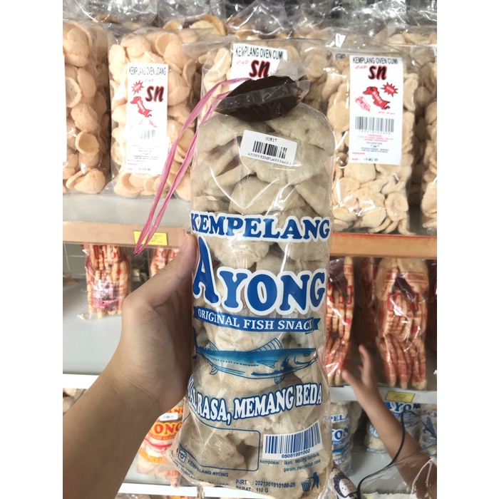 Jual kemplang ayong bangka / kerupuk bangka / kerupuk ayong | Shopee ...