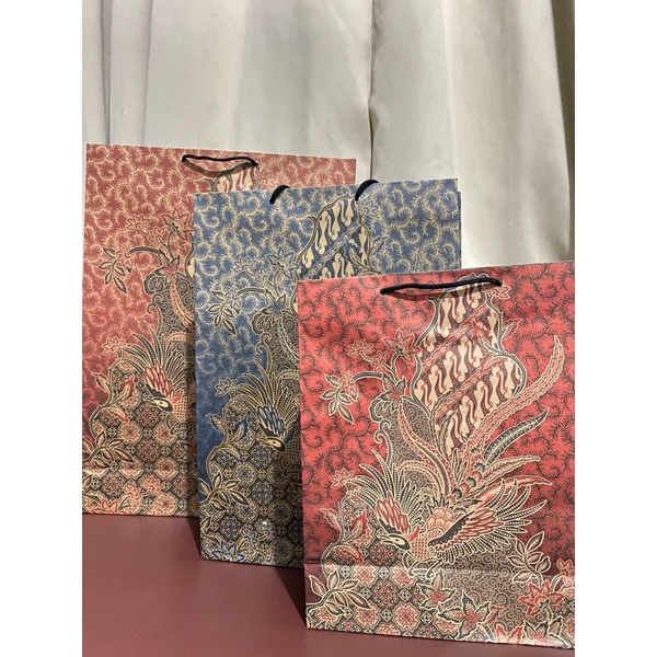 Jual PAPERBAG MOTIF BATIK HAMPERS FORMAL PAPERBAG KERTAS MOTIF BATIK ...