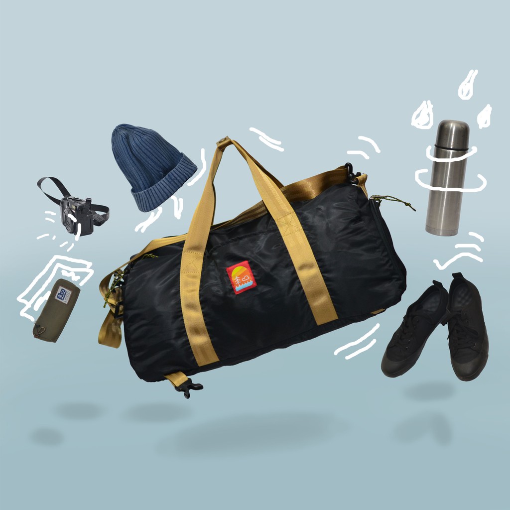 Jual TRAVEL BAG GAOTA HITAM DWR I DUFFLE BAG | Shopee Indonesia