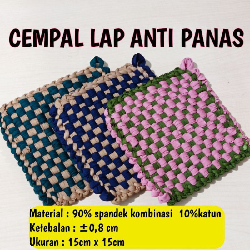 Jual CEMPAL ANYAM ANTI PANAS PENAHAN PANAS MAKSIMAL LAP DAPUR SERBAGUNA ...