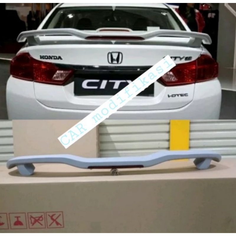 Jual spoiler city modulo with lamp spoiler Honda city modulo | Shopee ...
