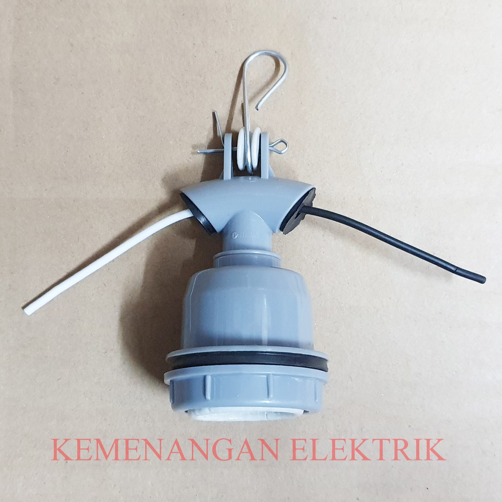 Jual FITTING GANTUNG KERAMIK WD E27 / FITING WD E27 / FITTING LAMPU JALAN | Shopee Indonesia