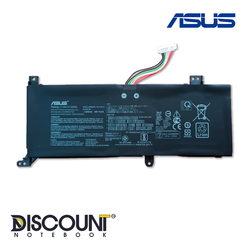 Jual Original Battery Baterai Laptop Asus VivoBook A412 X412UA (C21N1818) | Shopee Indonesia