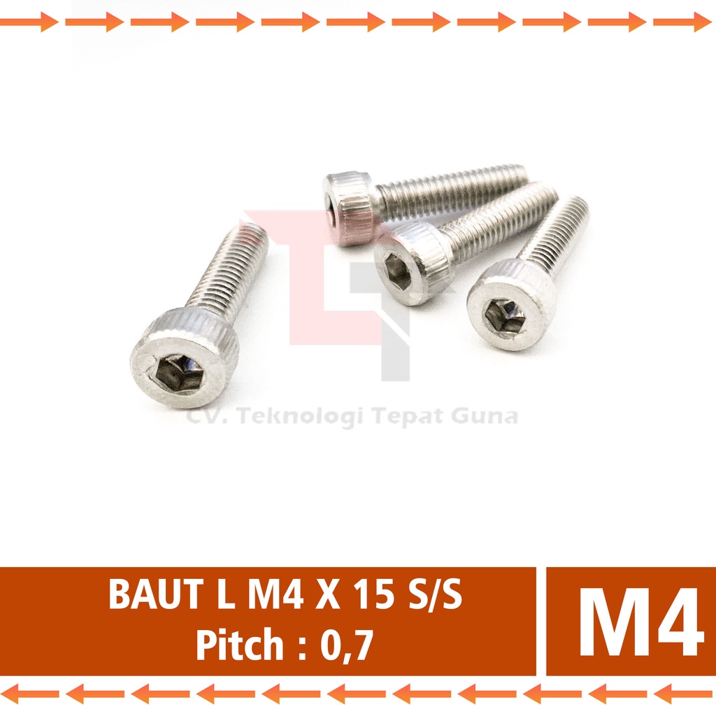 Jual Baut L Stainless Steel M4 | Shopee Indonesia