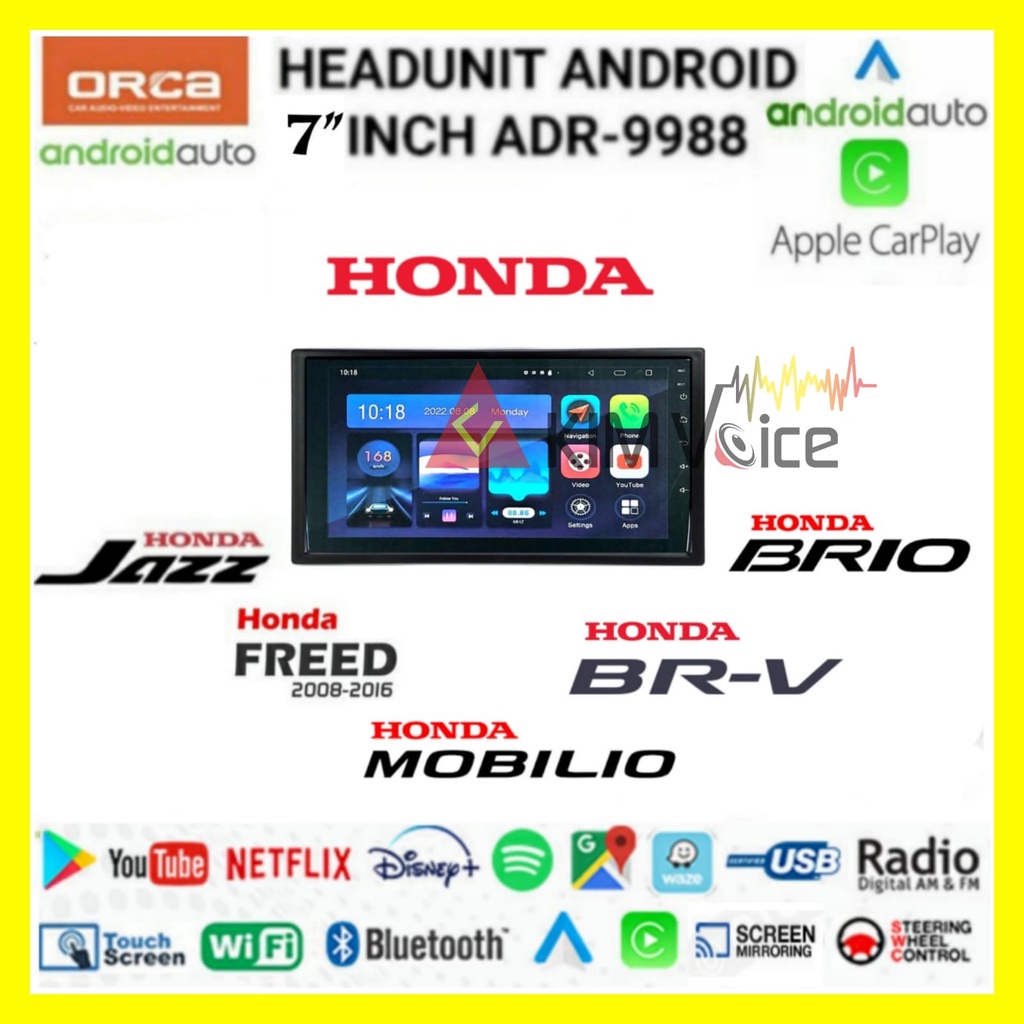 Jual Head unit Android Orca New standar 7 inch OEM Brio Jazz Mobilio ...
