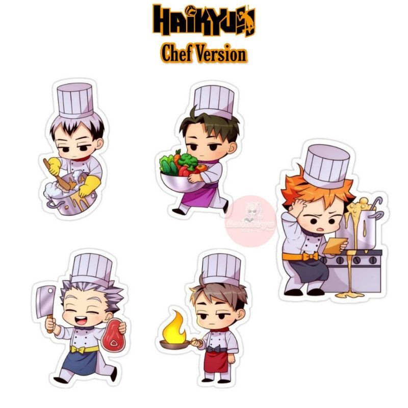 Jual Sticker Haikyuu Cheff Version | Shopee Indonesia