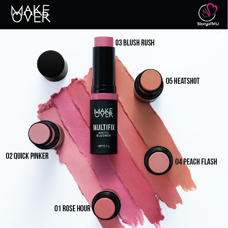 Jual ️ StoryofMU ️ MAKE OVER MakeOver Multifix Matte Blusher 9gr ...
