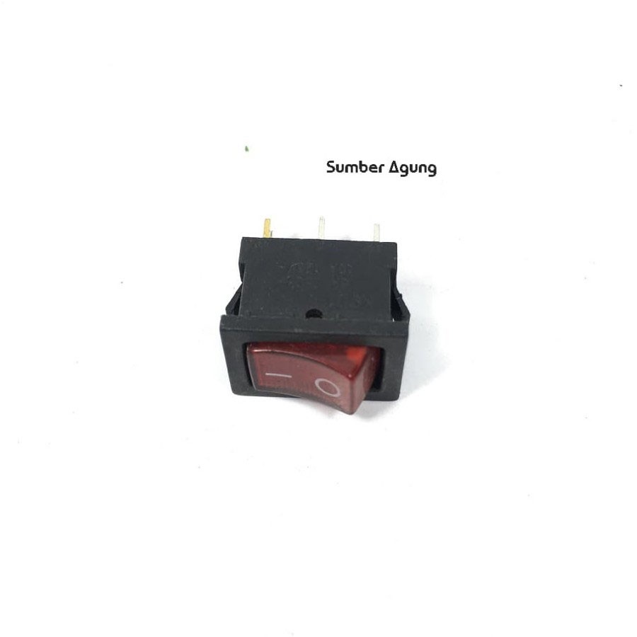 Jual Saklar Mini Lampu SWITCH ON OFF Elektro Motor Indikator Merah Red ...